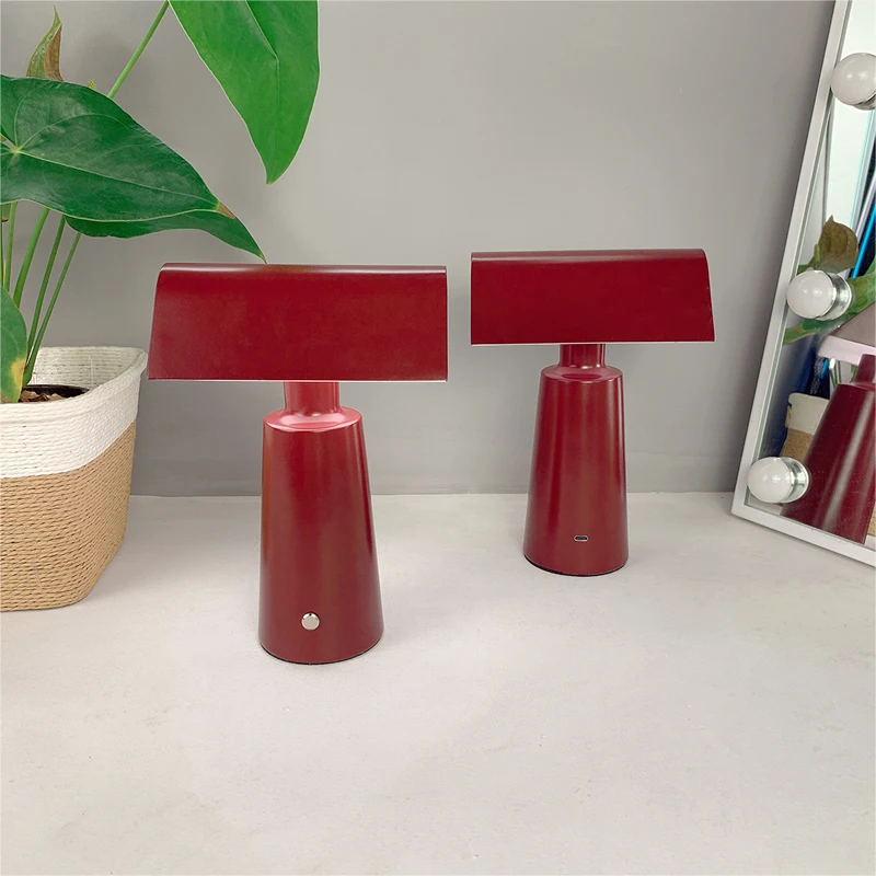 Portable Modern Bar Bedroom Cordless Touch Light Metal Rechargeable ...