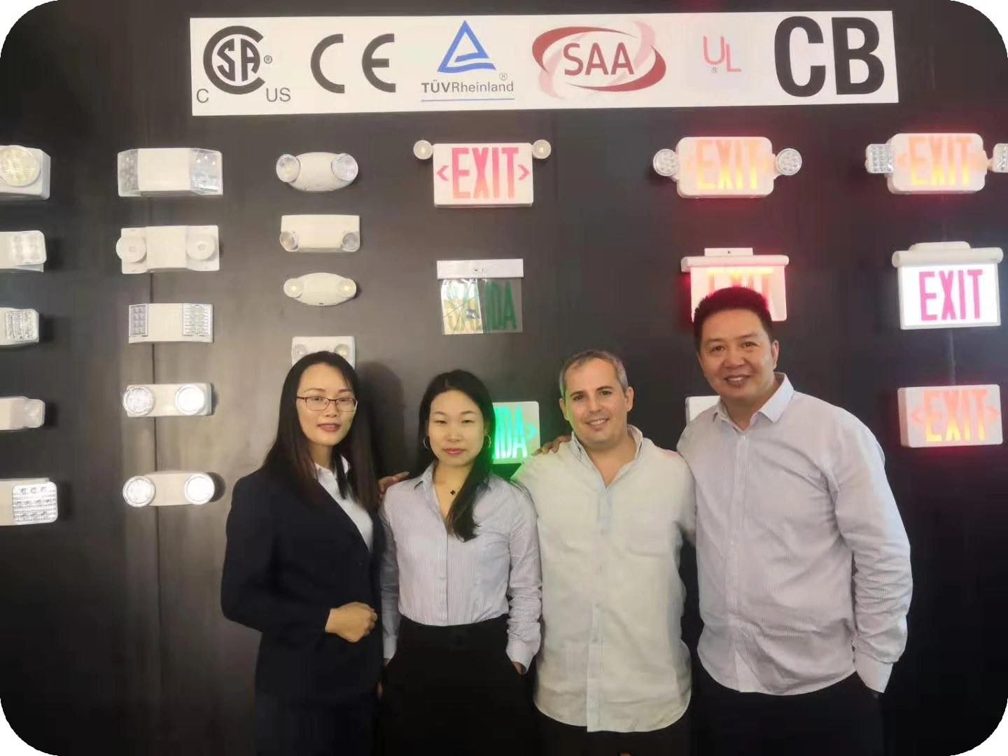 White Black Recessed Mounted 3Hours Rechargeable Led Fire Safety ...