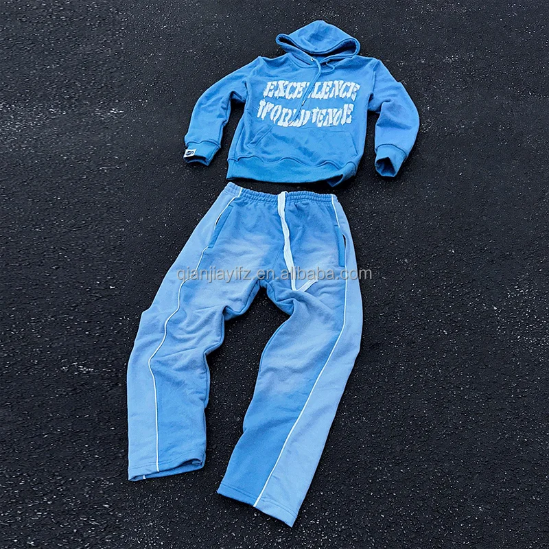Custom Applique Logo Casual Jogging Tracksuits For Men Streetwear ...