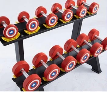 Captain America 20KG Home Gym Dumbbell Set - Pure Steel-Coated, Durable ...