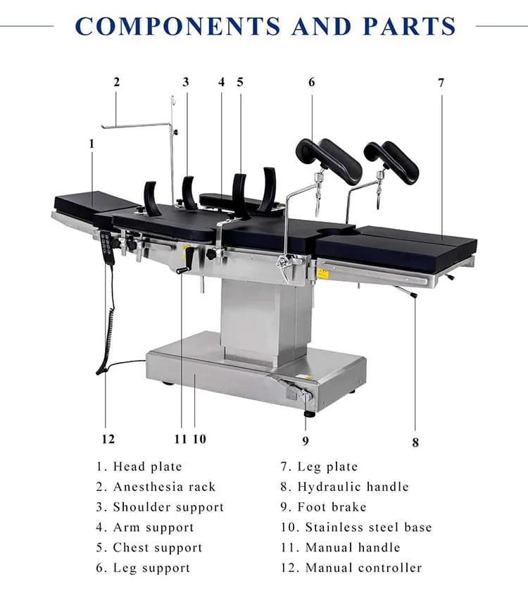 SNMC Mechanical Ot Table - Durable and Versatile Surgical Bed