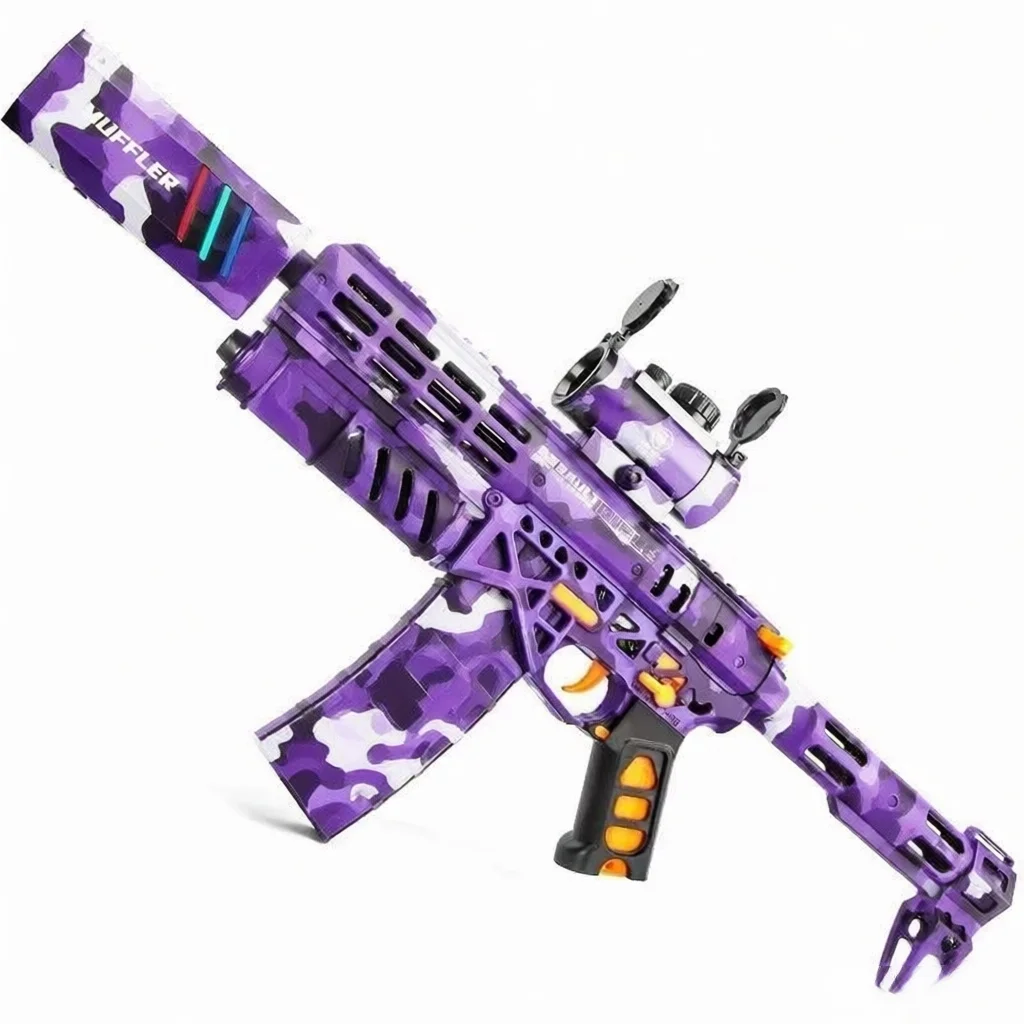 Auto Electric M4 Large Splatter Water Gun Crystal Bullets Soft Bullets ...