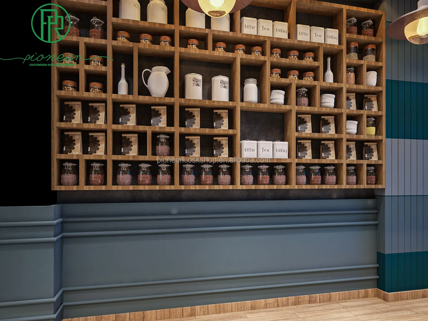 High End Bar Counter for Coffee Shop and Cafe Interiors