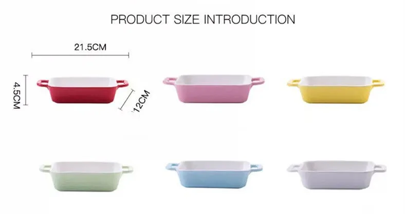 New Arrivals Graceful Decorative Stoneware Bakewares Ceramic Baking Pan ...