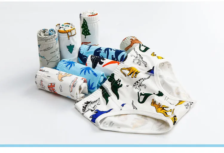 Children Underwear Teenage Boxers Cute Cartoon Printed Panties Kids ...