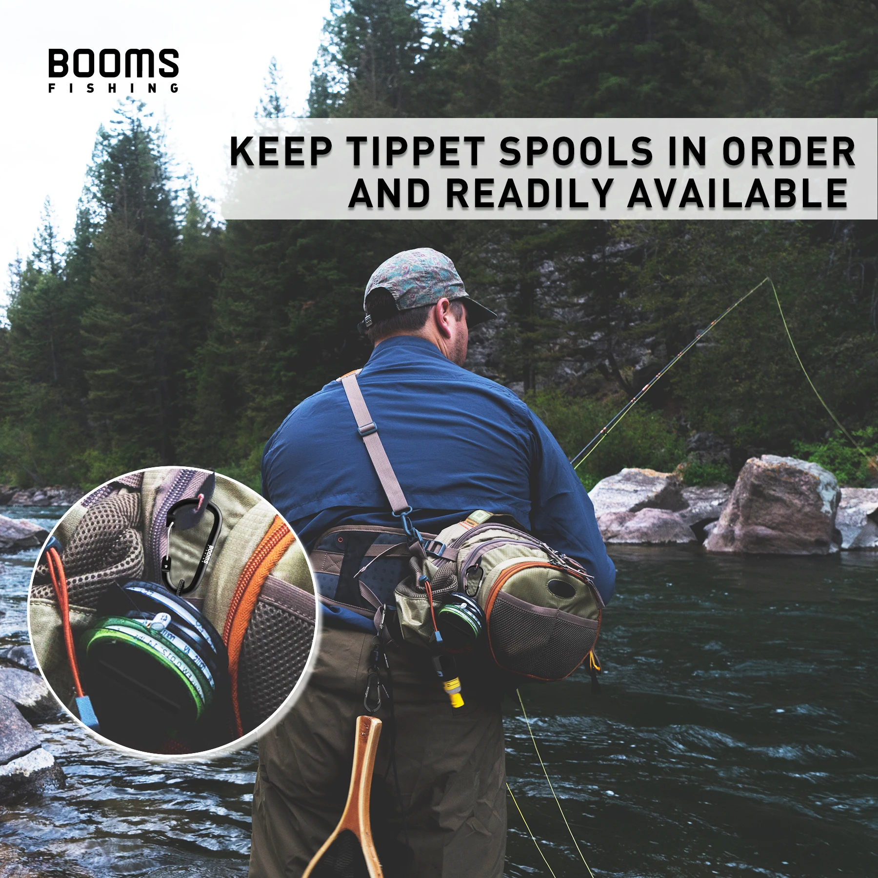 Booms Fishing Sh1 Fly Fishing Tippet Spool Holder - Buy Trout Fishing ...