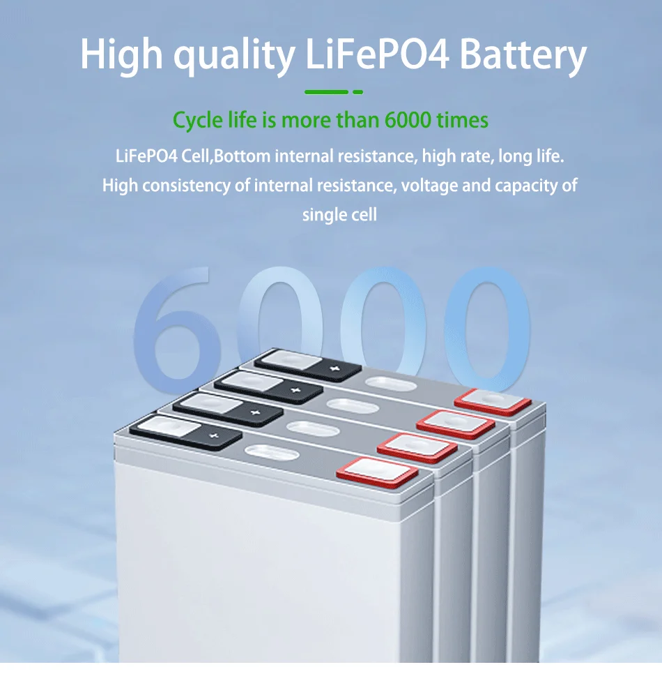 48v 51.2v 100ah Lifepo4 Rack-mounted 16s Battery Pack 5kwh Lithium Batteries Cells With Lcd ...