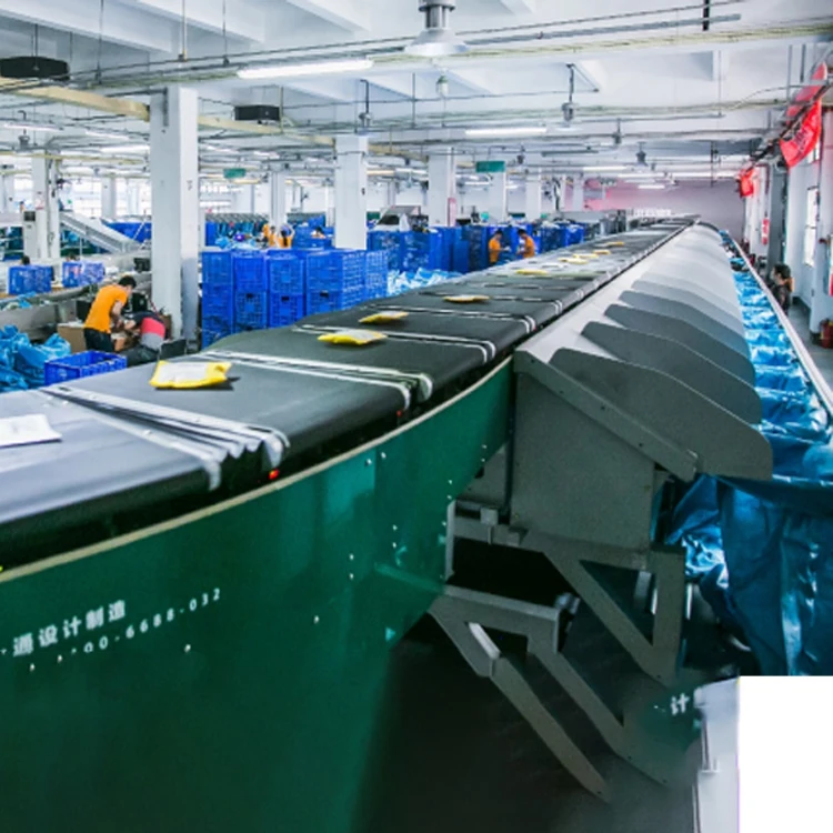 Carton Turnover Box Unloading Conveyor Belt E-commerce Logistics ...