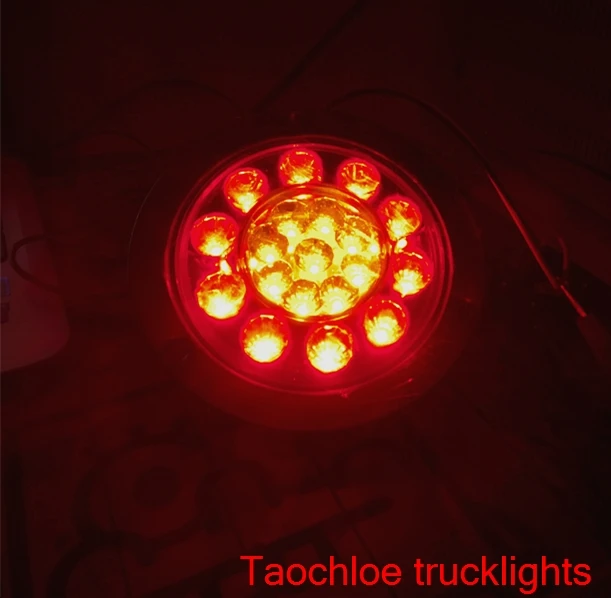 12v 4 Inch Truck Light 19 Led Car Rear Tail Lights Round Reverse Brake ...