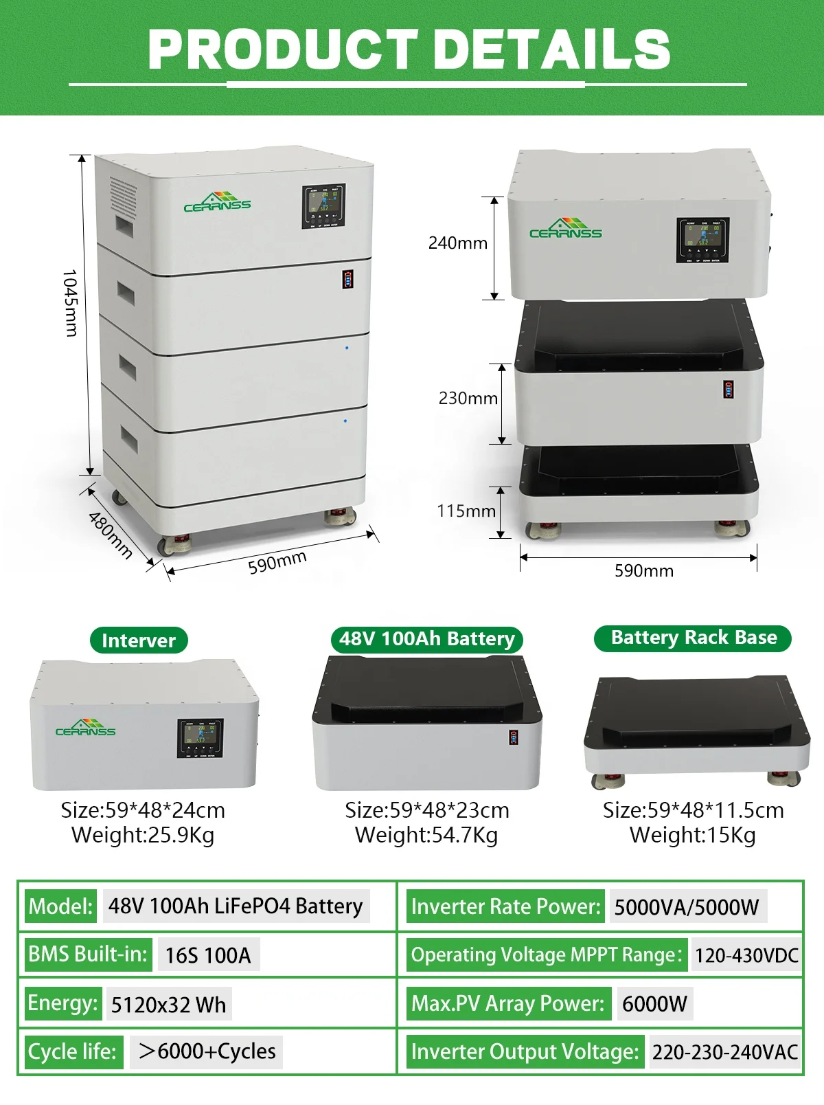 多合一机架模块化48v 100ah 200ah Lifepo4 10kwh 20kwh太阳能系统储能容器堆叠48v可堆叠电池 - Buy 储能电池,储能容器,可堆叠电池 Product on ...