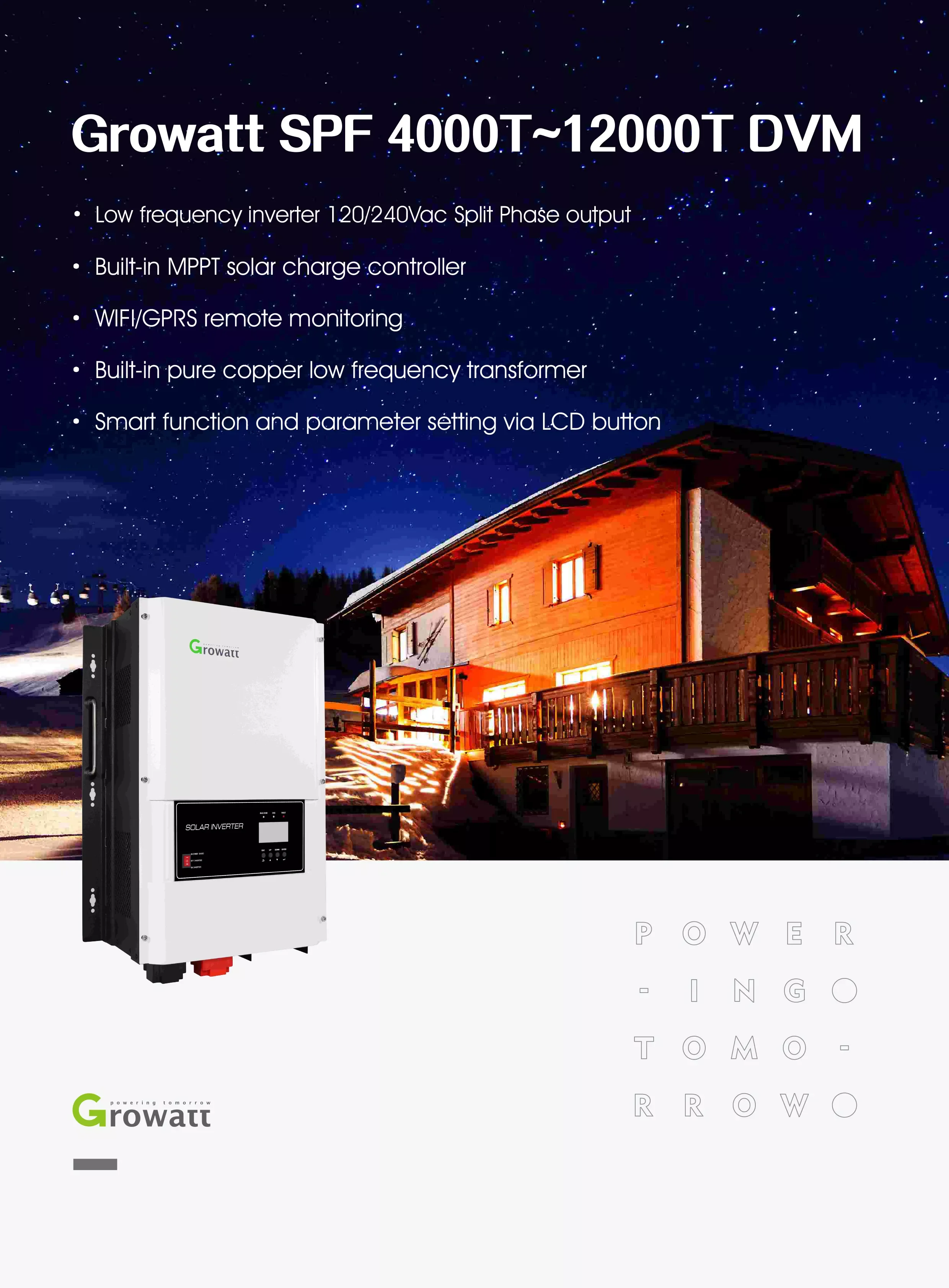 Growatt Spf 12kt Hvm Module Solar Inverter Off Grid Solar Inverters Spf ...