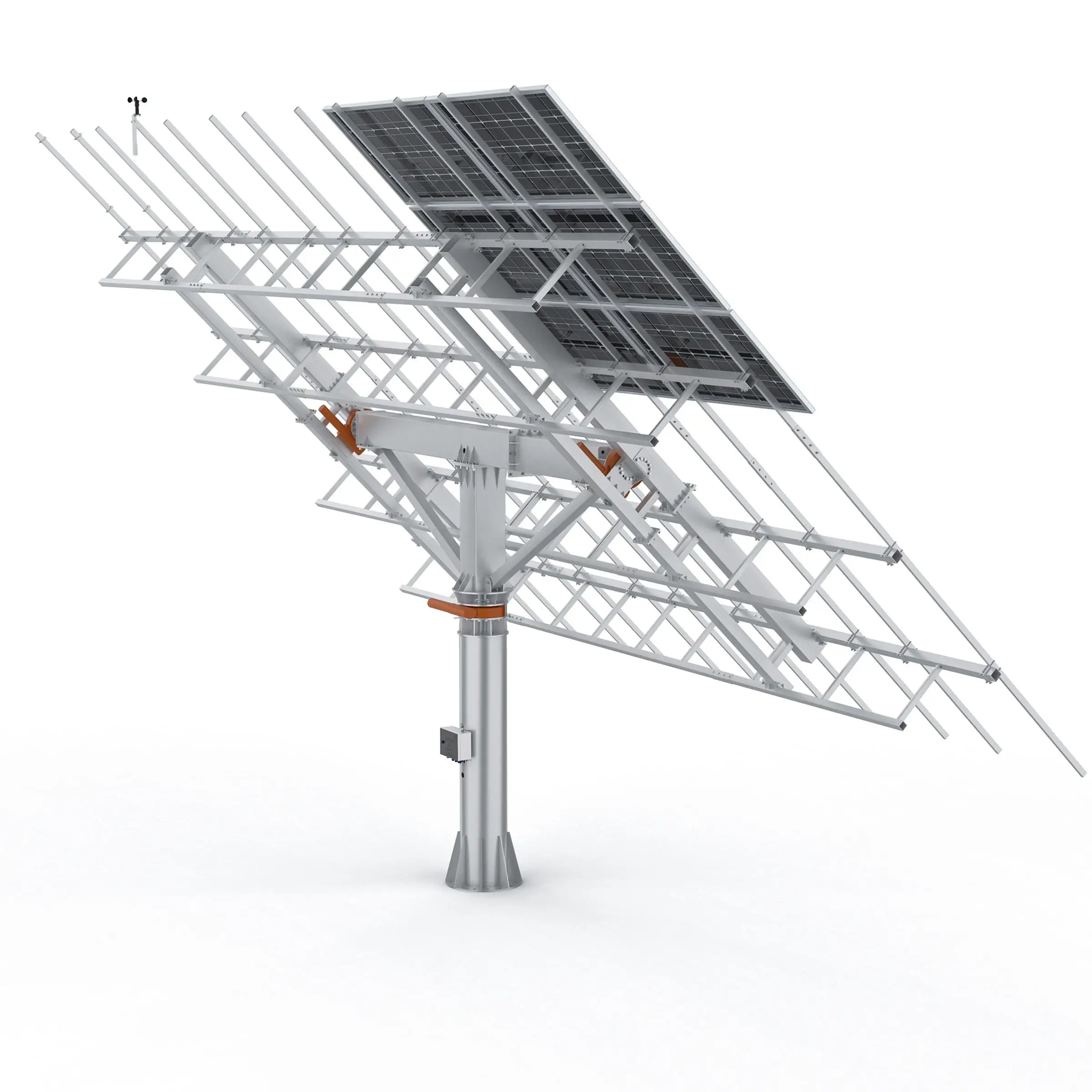 9kw Dual Axis Tracker Solar Tracking System Sun Tracker 2 Axis Solar ...
