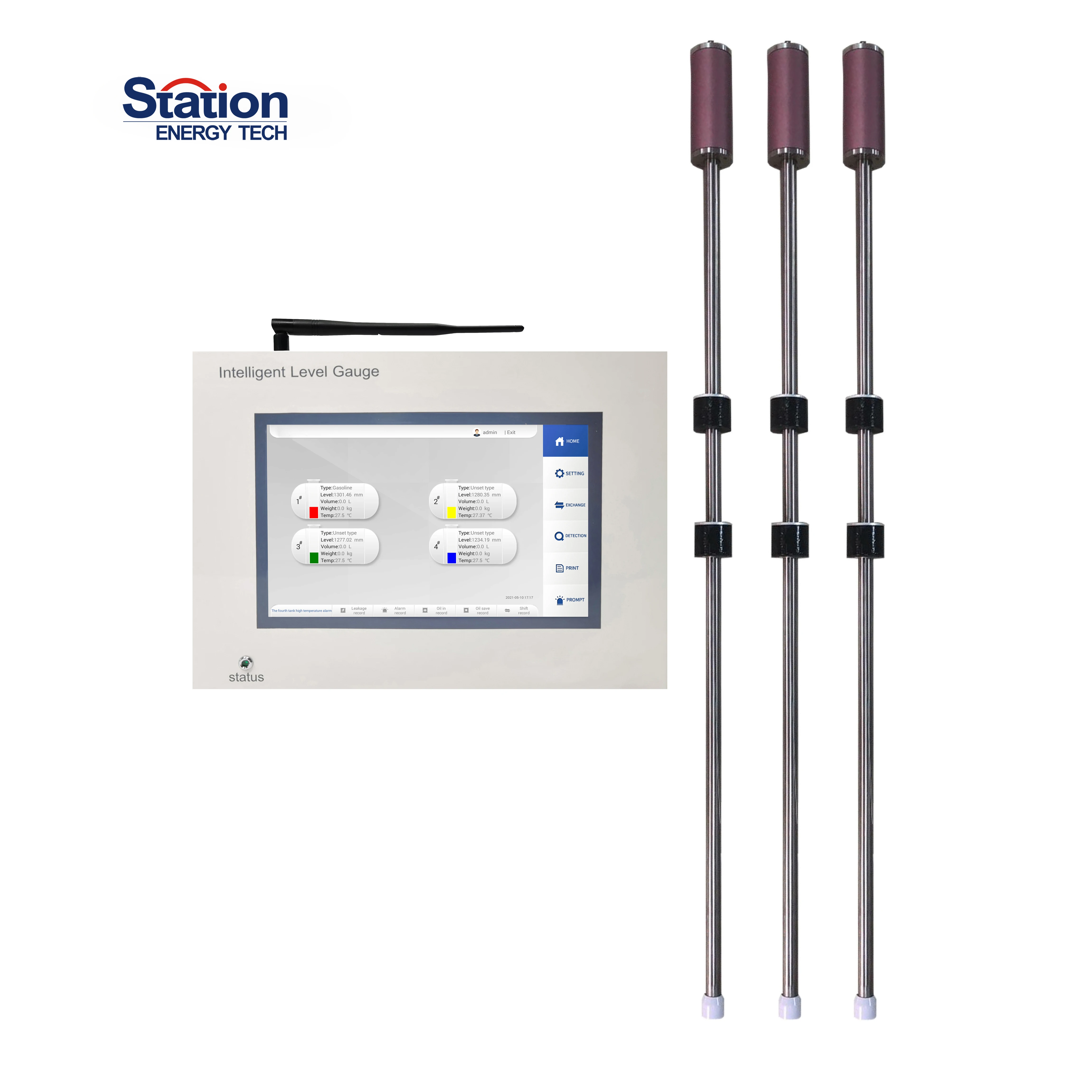 Fuel Tank Truck Level Monitor Automatic Fuel Tank Level Gauge Monitor ...