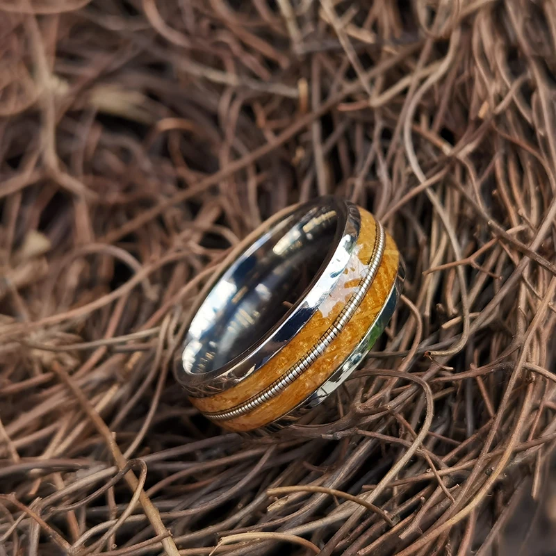 Men's Ring Manufacturer Inlaid Ring Vintage Mens Black Zirconium ...