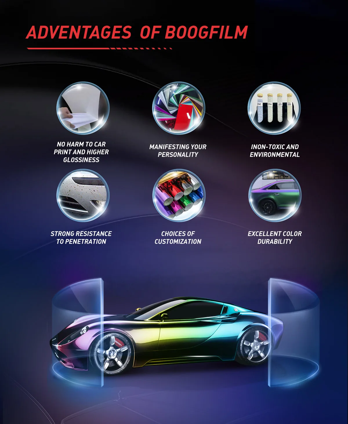 Hot Sale Pvc Material Crystal Bright White Crystal Bright Black Car ...