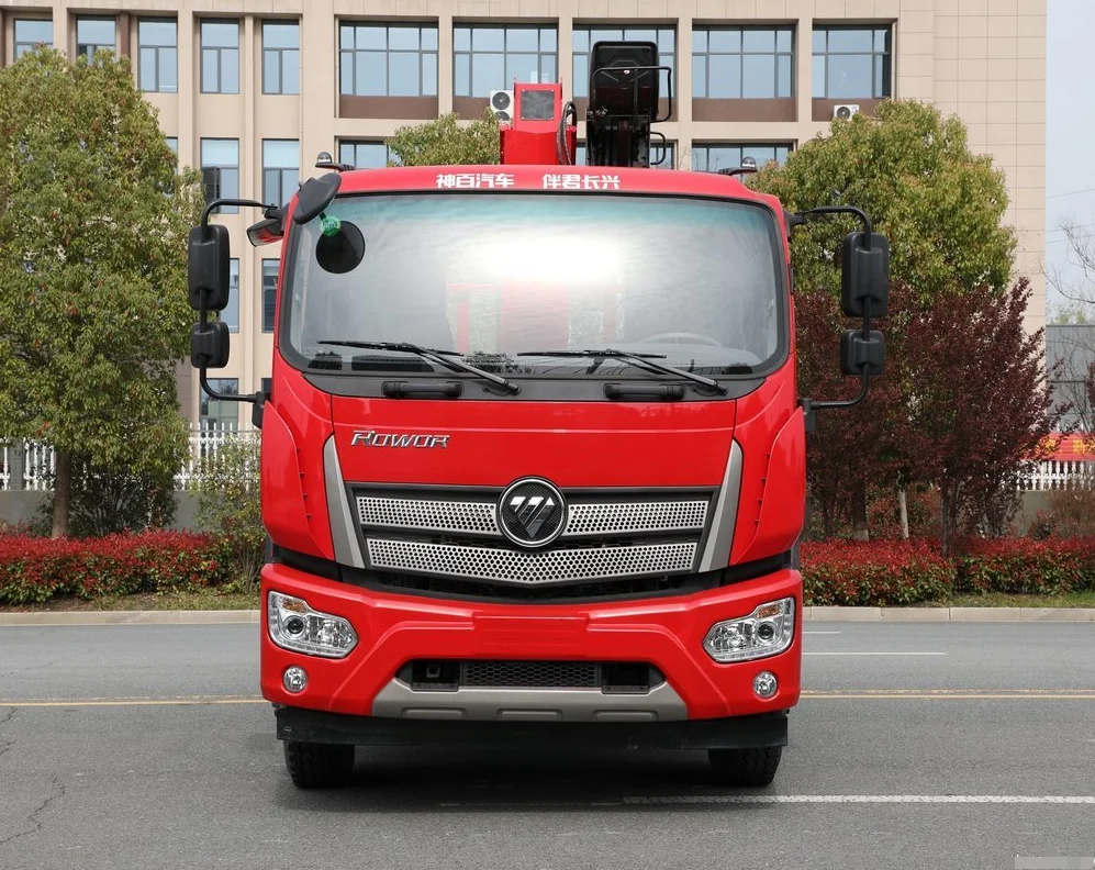 Foton Crane Conveyor Truck 4x2 Lorry Mounted Straight Arm 5tons 10tons ...