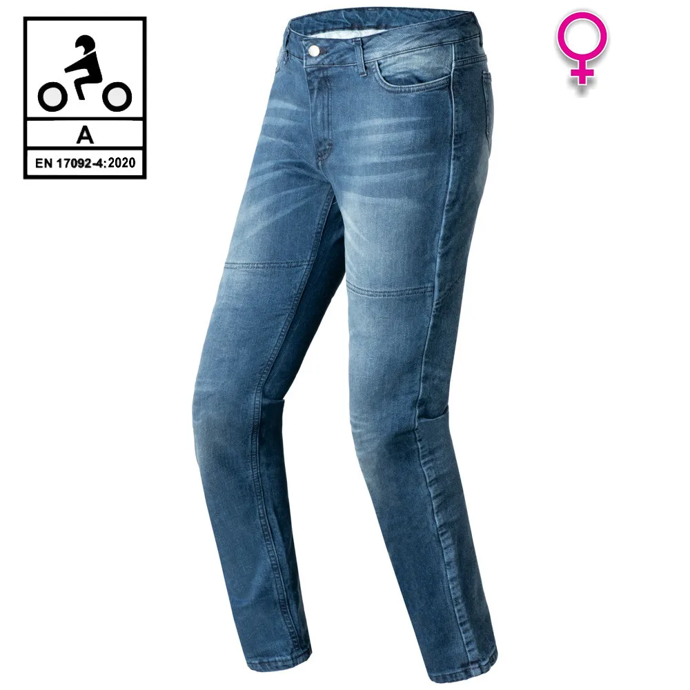 Befast JARVIS CE Certified Blue Light Stone Women's Motorcycle Jeans 46 ...