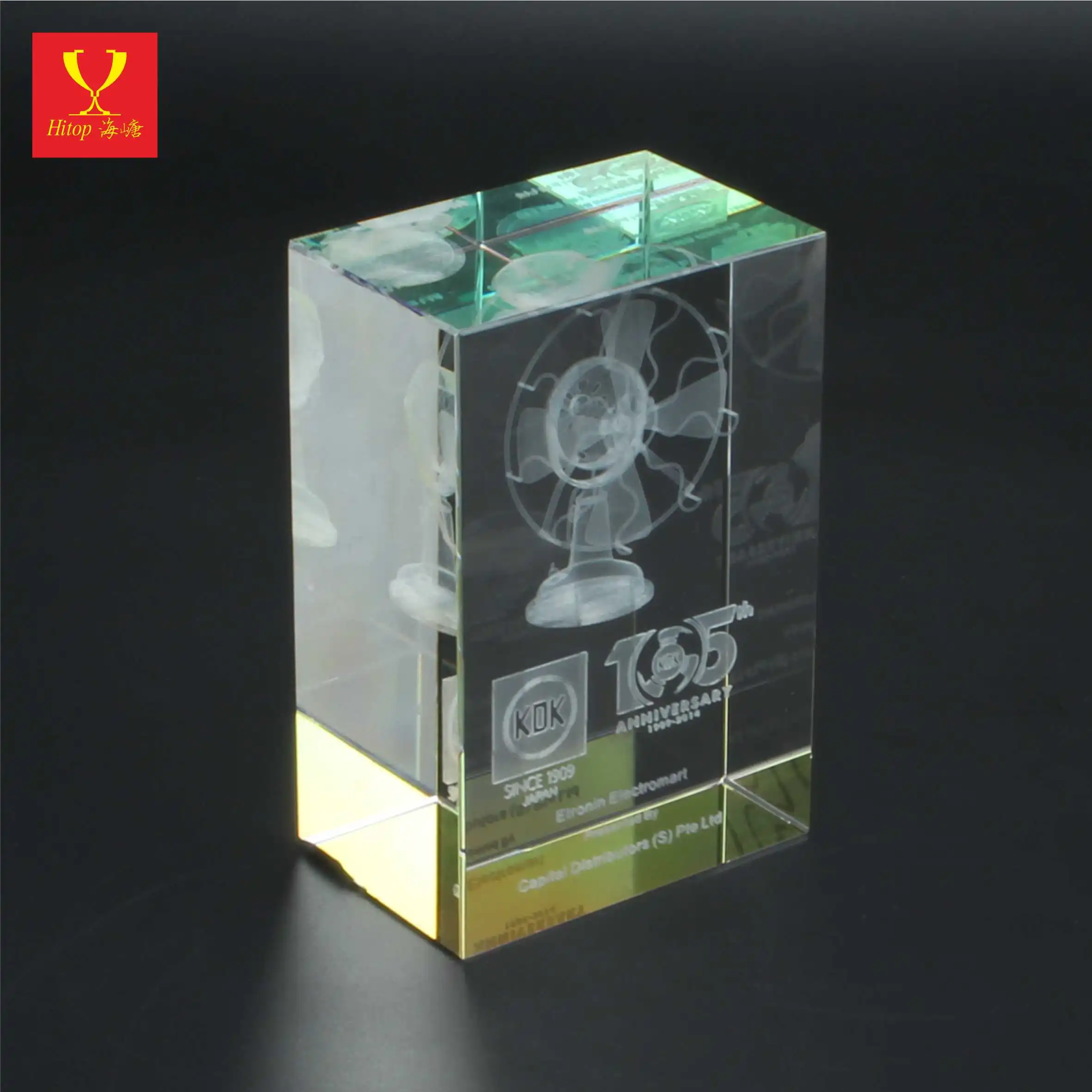 Hitop Factory Custom 3d Laser Engraving Photo Crystal Cube 3d Crystal ...