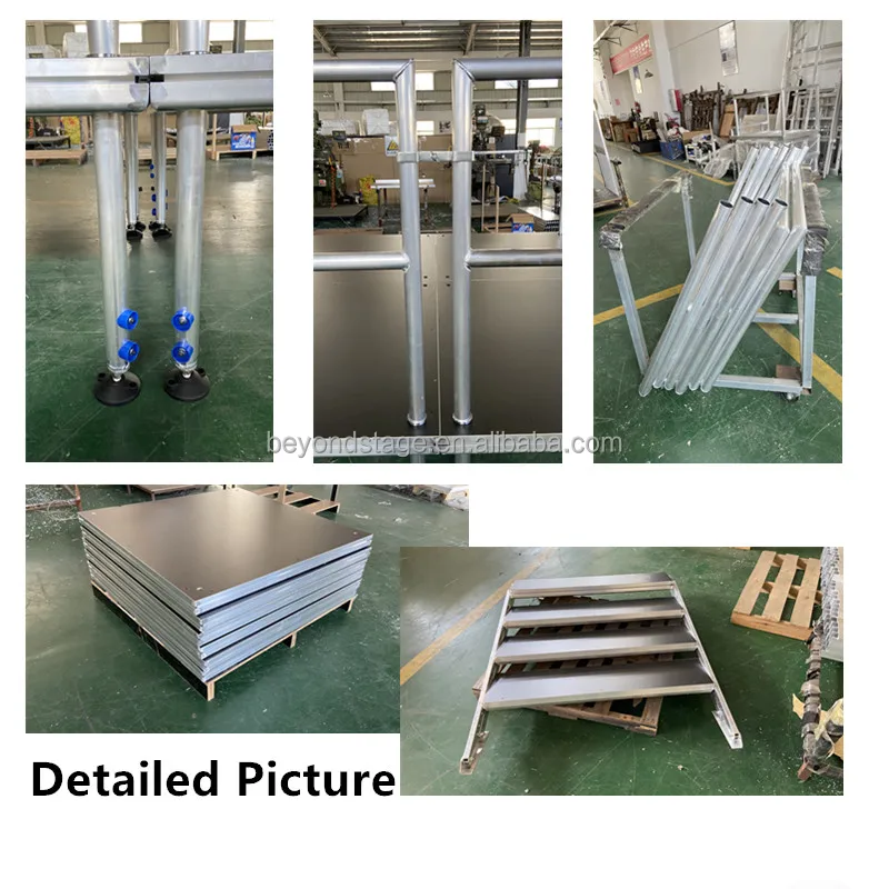 Strong Loading Four Legs Stage for Trade Shows Wooden Platform Stage ...