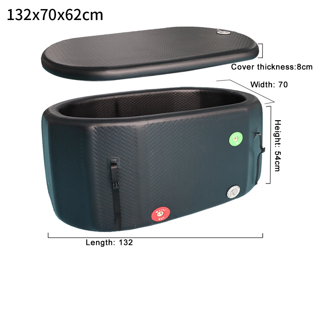 Portable Pvc Birth Pool Inflatable Folding Adult Ice Bath Recovery Pool ...