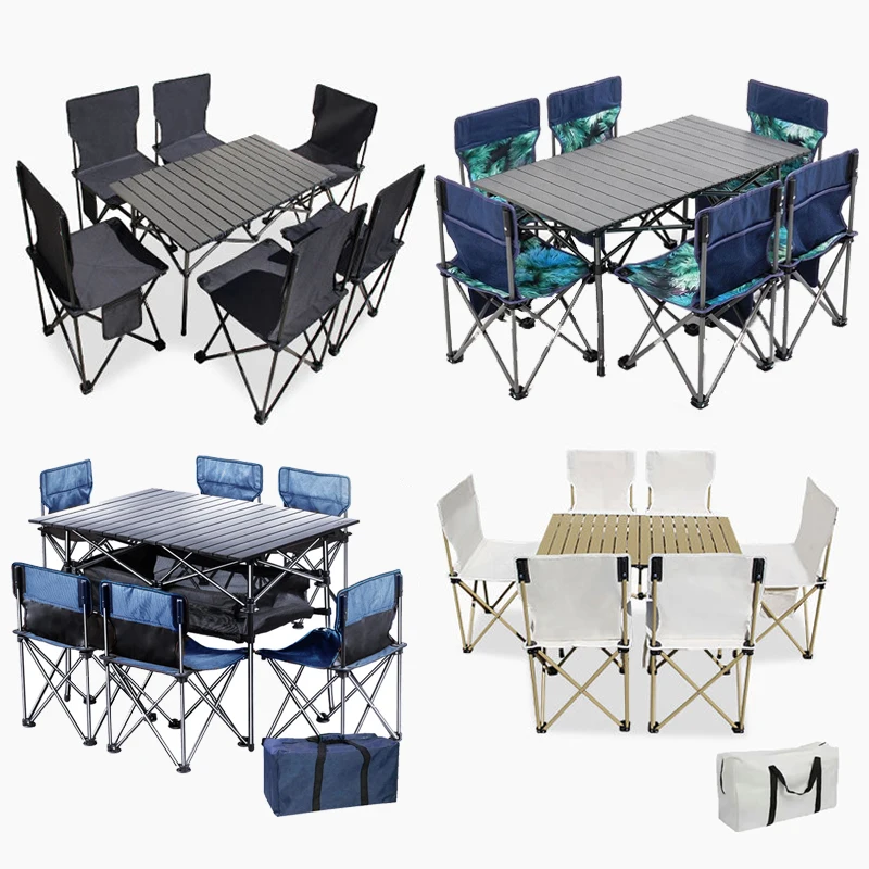 Camping Folding Outdoor Portable Table Sturdy Aluminum Alloy Table And ...