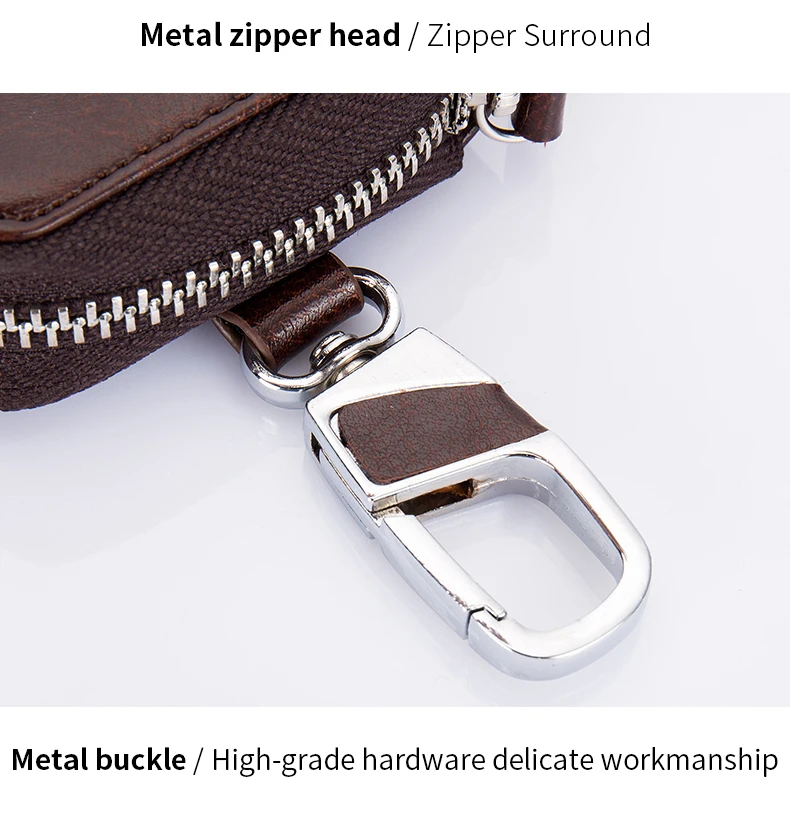 Accept Customized Logo Leather Key Bag,Multi-functional Large Capacity ...