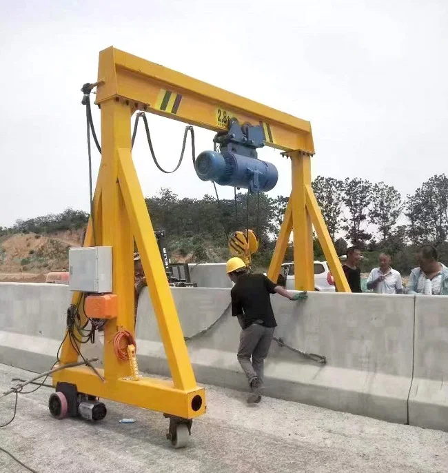 5 Ton Portable Mobile Gantry Crane With 4 Wheels - Buy 5 Ton Portable ...