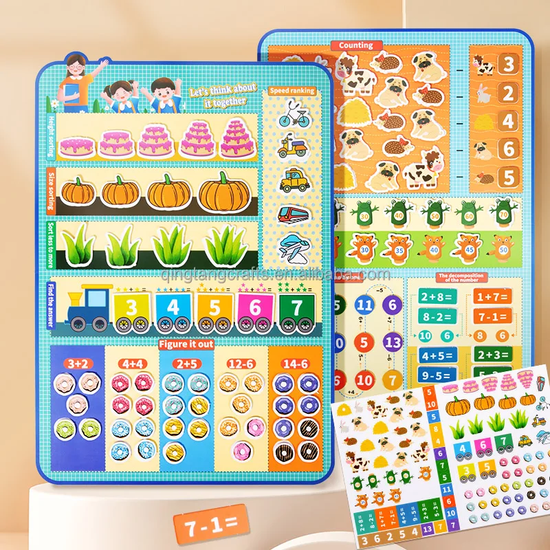 Funny Number Counting Wall Chart Math Learning Toys Educational Number ...