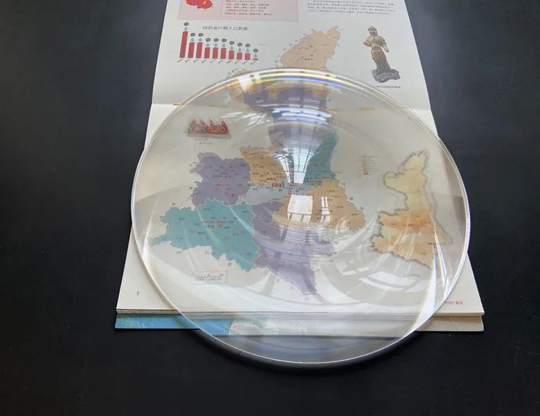 Circular Spot Solar Fresnel Lens For Solar Concentrator D250mm Focal ...