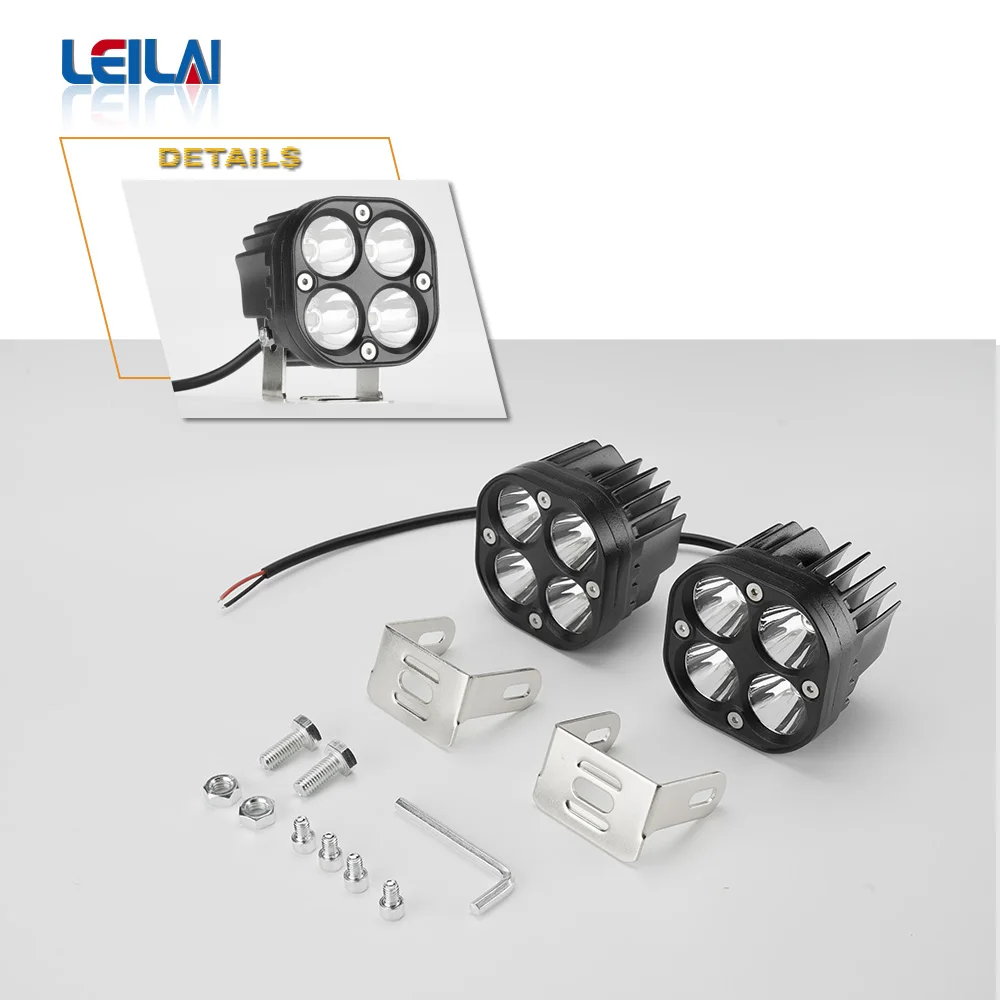 40w 3 Inch Offroad Accessory 4x4 Spot Fog Lamp Amber Yellow White Cube Led Auxiliary Light Pods ...