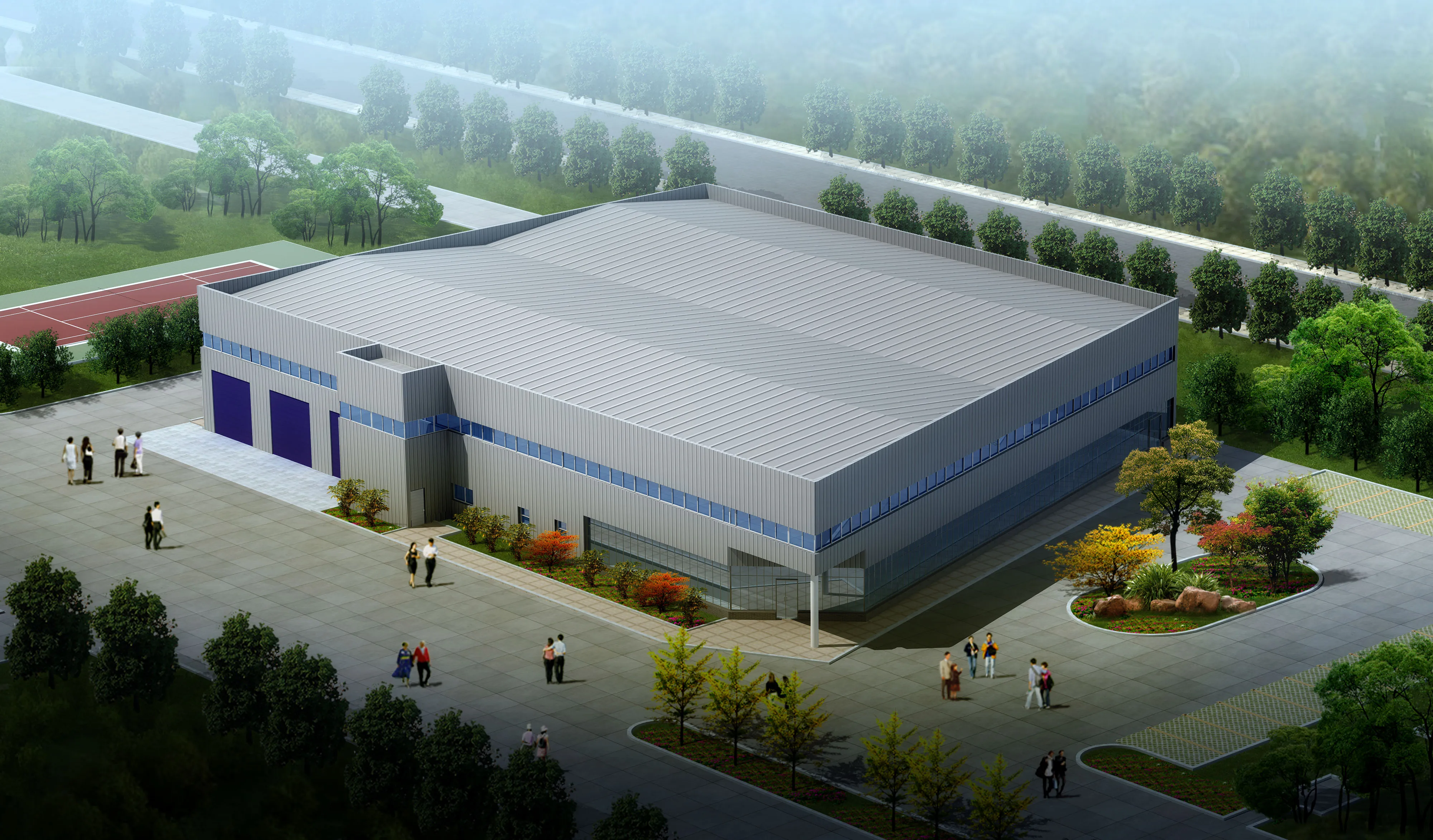 Prefabricated Steel Warehouse / Workshop / Hangar / Hall Steel ...