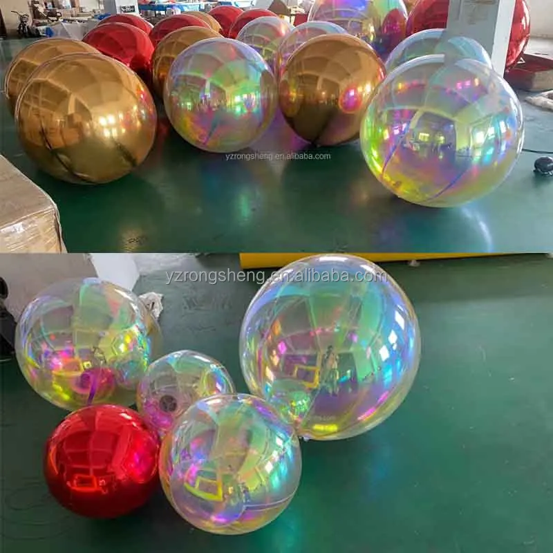 Large Event Decoration Pvc Floating Sphere Mirror Balloon Disco Shinny ...