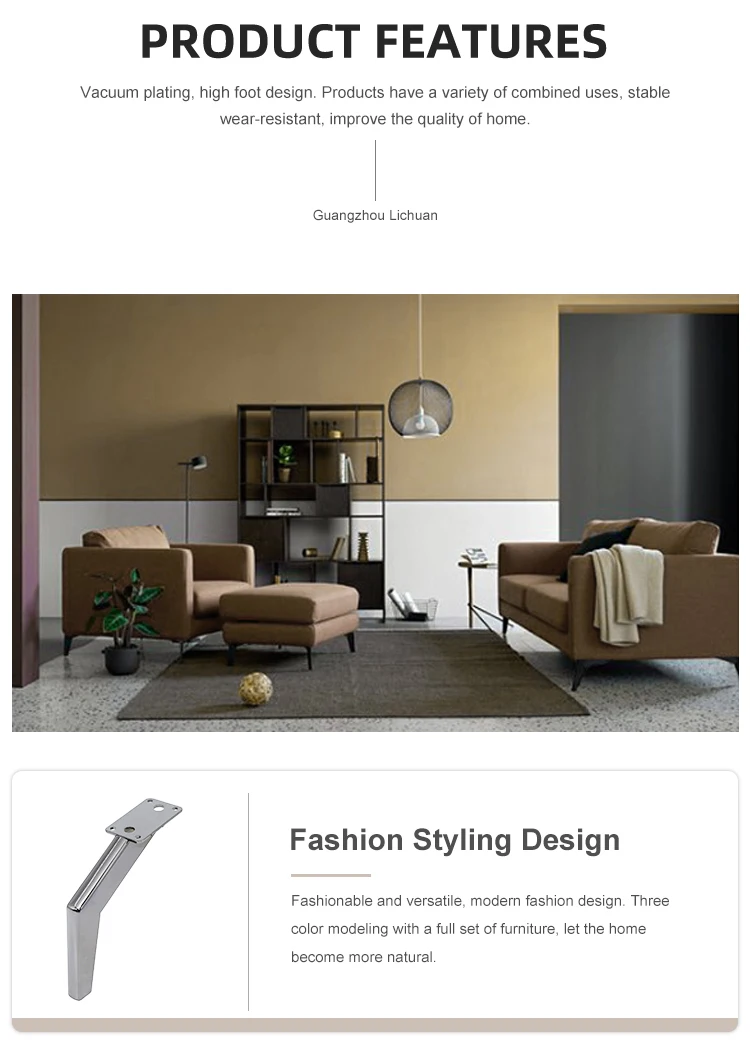 Boutique Replacement Popular Modern Metal Sofa Legs Gold Chrome Steel Table Legs - Buy Metal ...