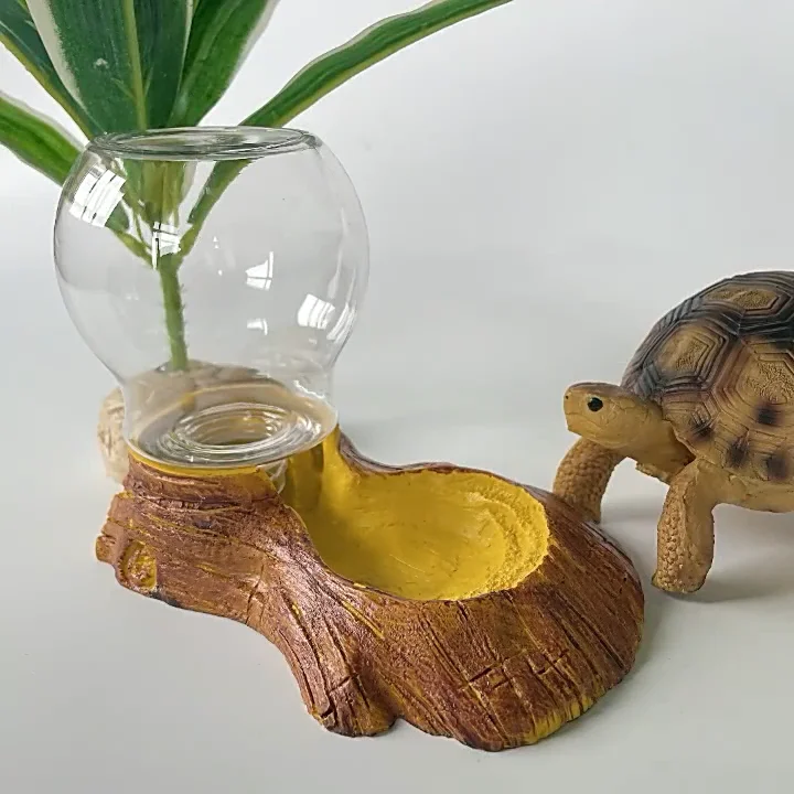 Wholesale Reptile Resin Water Dispenser Turtle Drinking Fountain With ...
