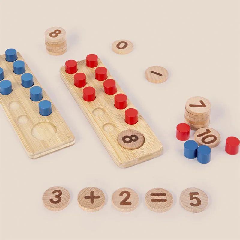 Wooden Montessori Ten Grid Array - Math Enlightenment