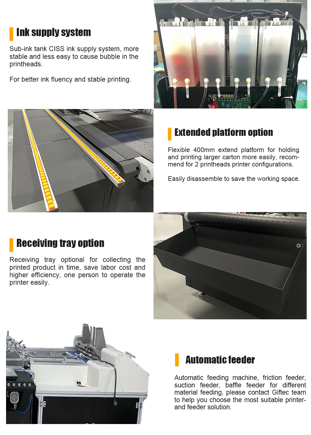 Giftec New Generation Digital Single Pass A1 Uv Flatbed Printer Inkjet One Pass Printer Direct ...