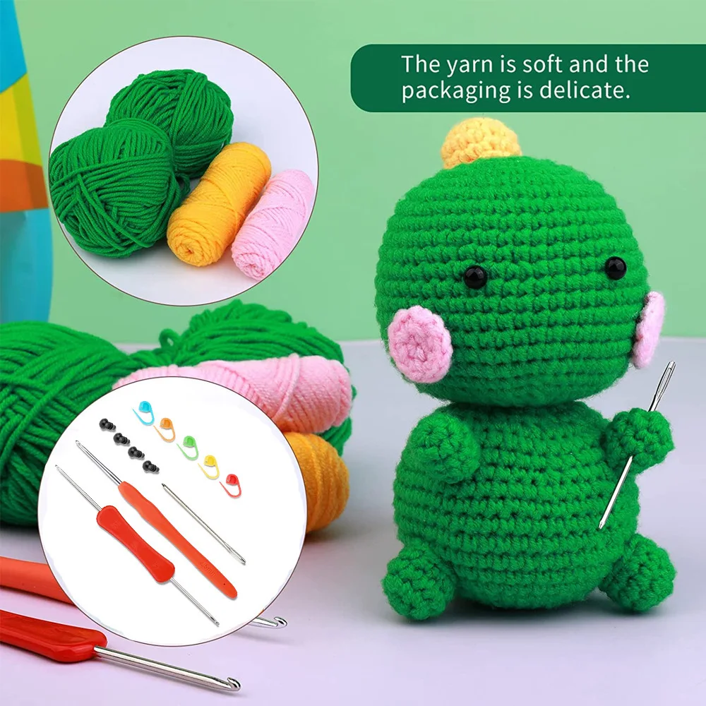DIY Mini Handmade Knitting Craft Kit Products Crochet Doll DIY Crochet ...