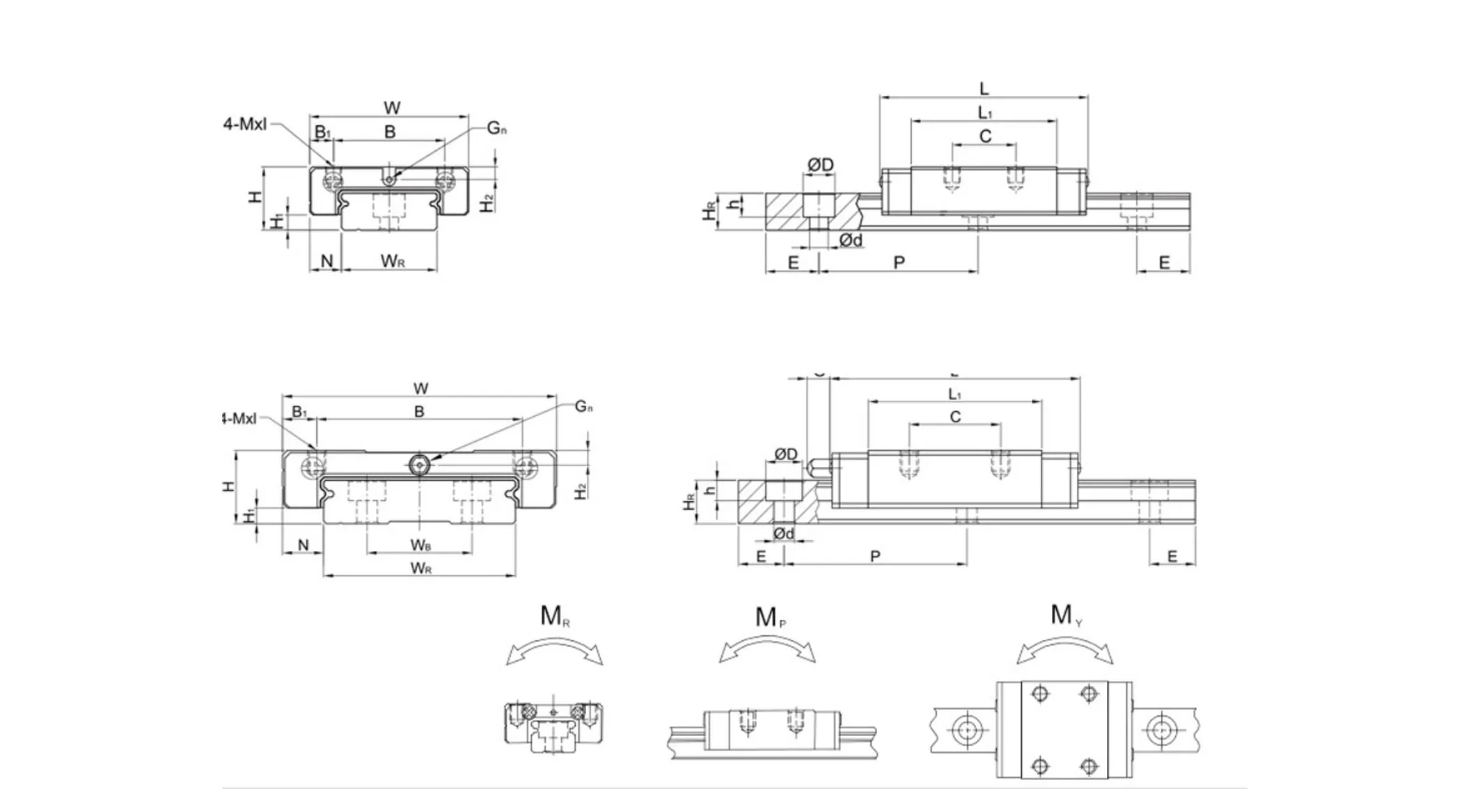 Aluminium Profile Guide Rail Linear Rail Guide Module Cnc Machine ...