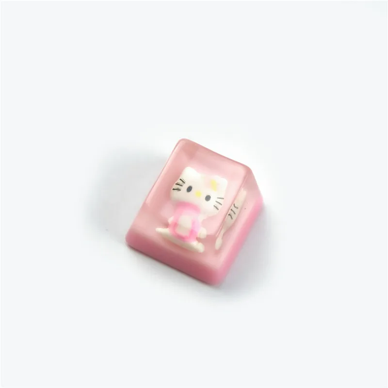 Personality Keycaps Resin Keycap Girly Heart Cute Pink Green Mechanical ...
