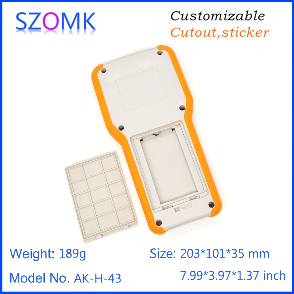 SZOMK ABS Handheld Instrument Battery Case - Portable & Durable
