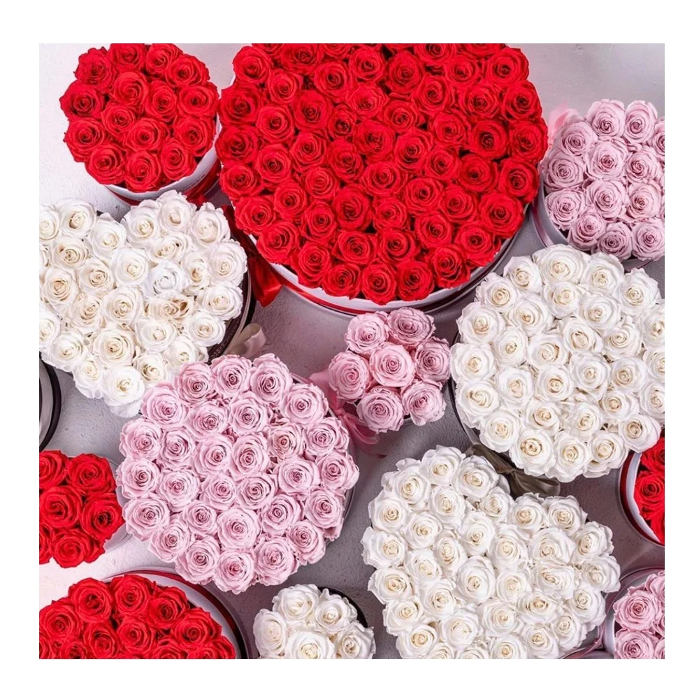 Preserved Eternal Rose Flower Gift Boxes - Perfect for Weddings