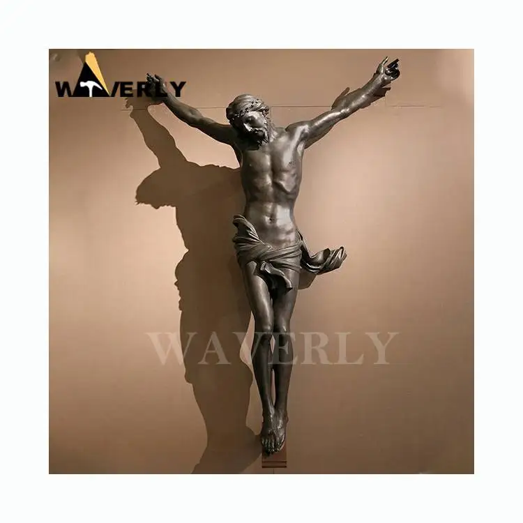 Metal Art Religious Statues Catholic Jesus Crucifix Statue Religious ...