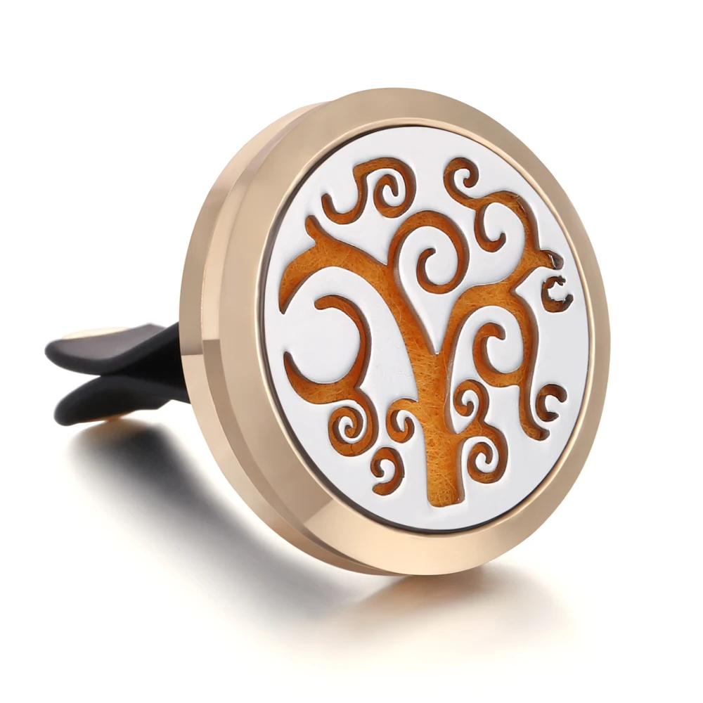 Wholesale Car Essential Oil Diffuser Vent Clip Stainless Steel Locket ...