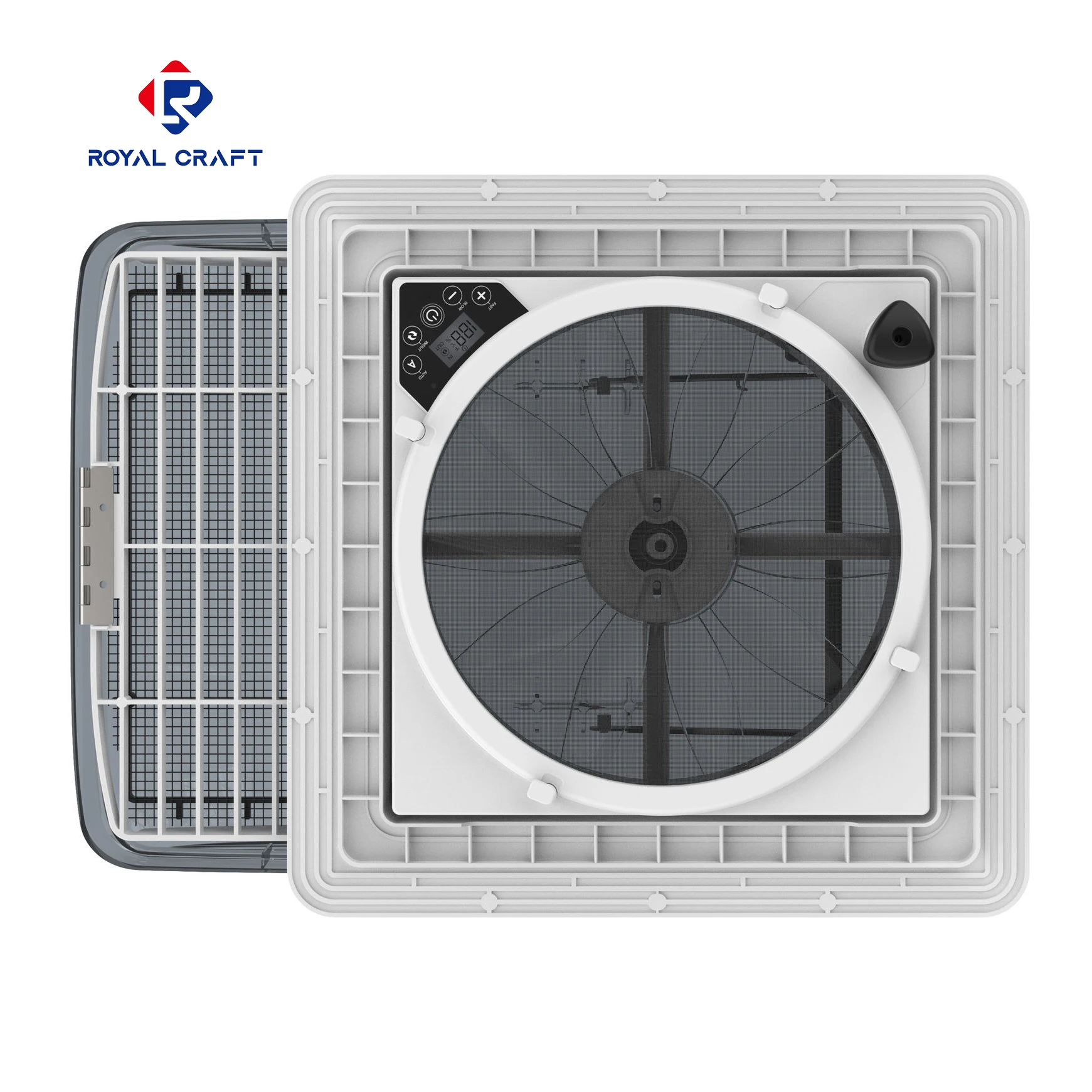 Deluxe Transparent Motorhome Caravan Skylight RV Roof Vent Fan with ...