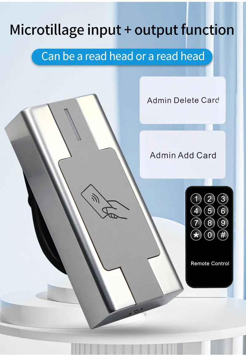 Outdoor Standalone IP67 Waterproof Keypad 3000 User RFID Card Reader ...