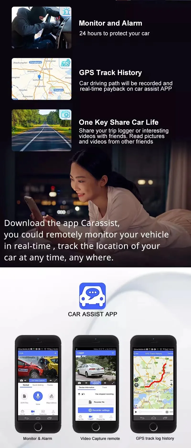 Smart Dash Camera 4g Dual Lens Car Camera With Gps Dms Cam Adas Wifi ...