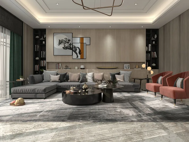 MDF Pine Solid Wood Half Round Fluted Wall Panel for Living Room