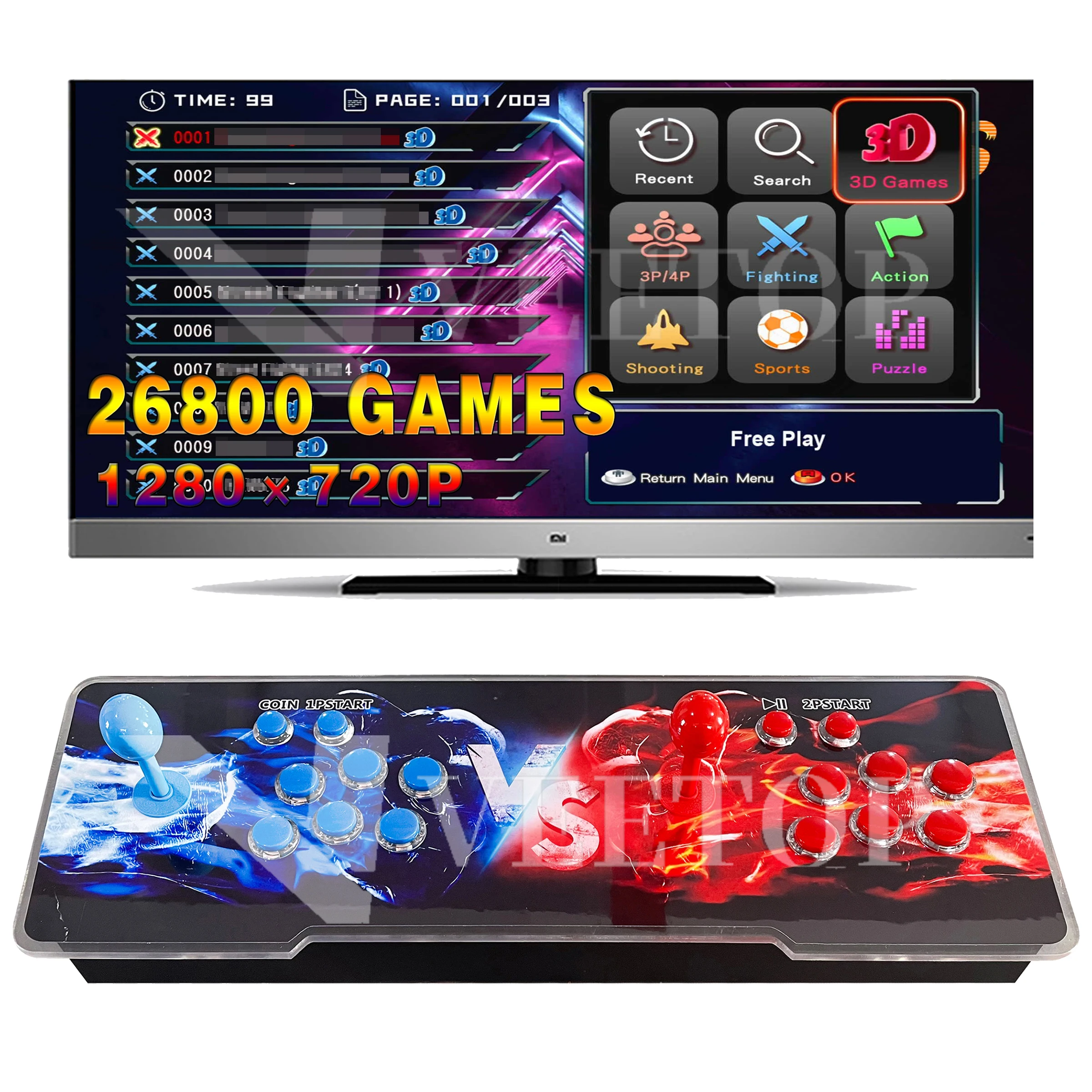 Wholesale Arcade Cansole in Pandora Game Box - 9 10th Kit