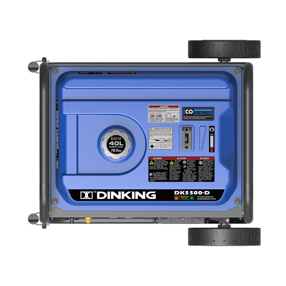 Dinking 5000w Single Phase Open Frame Gasoline Generator 5kw With ...