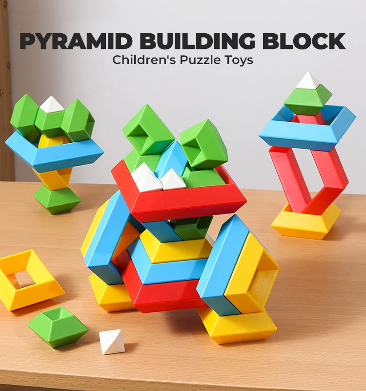 Magic Tower 3d Stacked Educational Assembly Blocks For Nursery Kids ...